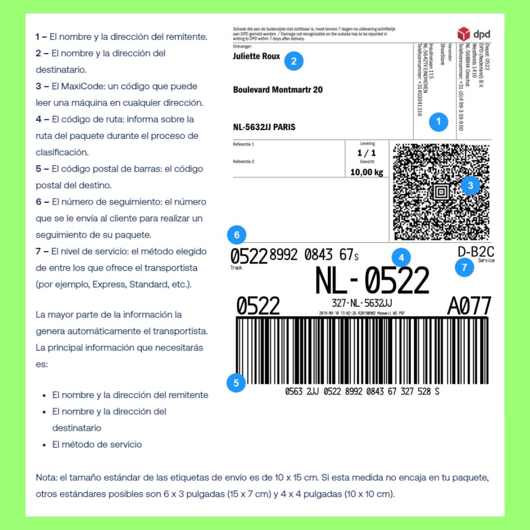 ¿Qué es una etiqueta de envío y cómo crearla?